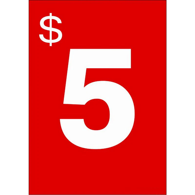 Five Dollar Sign
