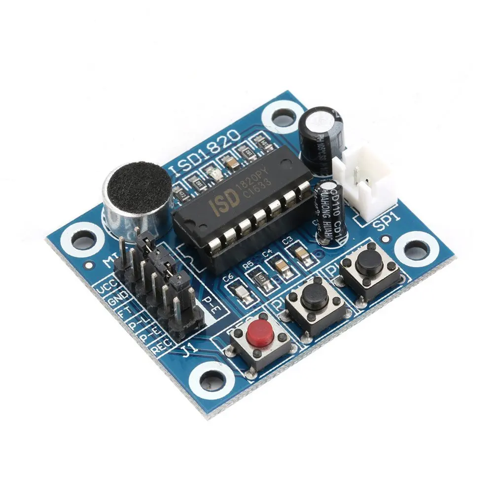ISD1820 10s Mic Voice Sound Playback Board Recording Recorder Module ...