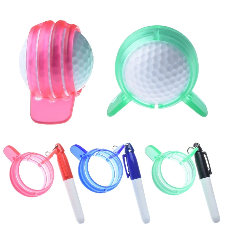 2pcs 골프 공 라이너 라인 마크 기호 도구 골프 공 마커 펜 드로잉 마킹 정렬 퍼팅 골프 코스 도구골프 공