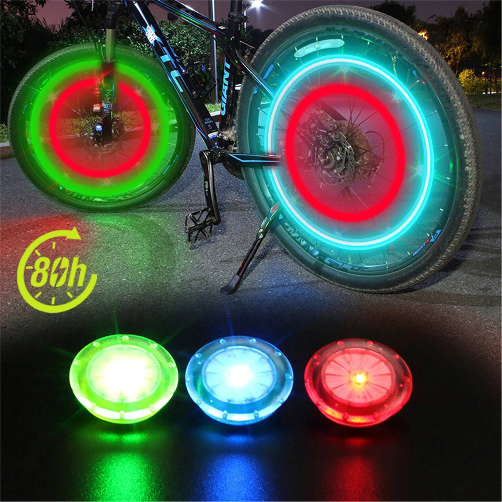 Bicycle Lights Spoke Light | Cycle Bike Bicycle Light Wheel - 2pc ...
