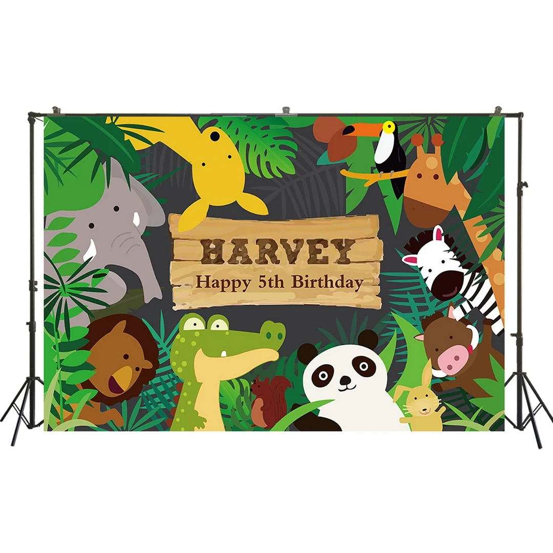 Allenjoy Baby Animal Background Jungle Backdrop Backdrops Backgrounds