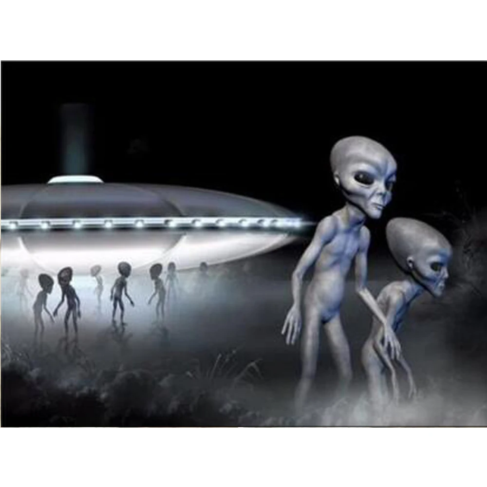 Peinture-diamant-th-me-vaisseau-spatial-extraterrestre-broderie-compl ...