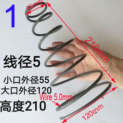 Steel conical coil spring conical sprial compression spring double ...