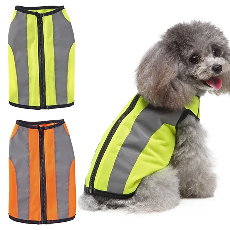 Reflective Pet Pet Vest High Visibility Safety Vest With Zipper For ...