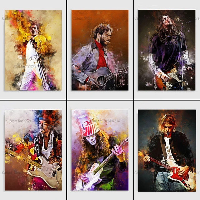 Bob Marley Guitar Poster