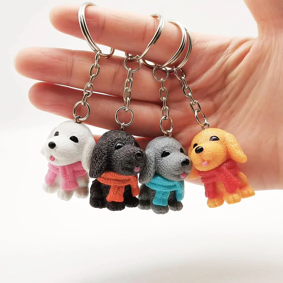 Classic Keychain Silicone Teddy Dog Decoration Fashion Cartoon Bag Hand ...