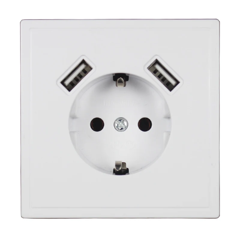wall-electronic-socket-eu-standard-power-outlet-with-dual-home-usb-plug ...