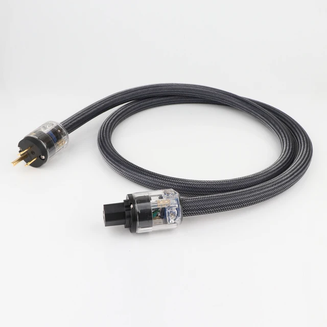 Hi-End 4Square hifi audio EU/US Power Cord Pure Copper Power Cable Free ...