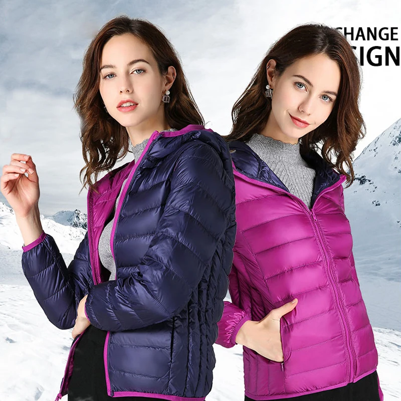 Women-Ultra-Light-90-Duck-Down-Jacket-Hooded-Jackets-Long-Sleeve-Double ...