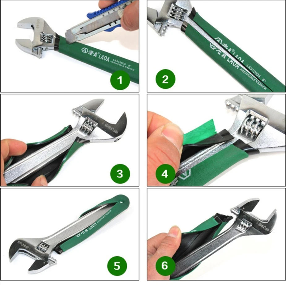 Outillage à main,LAOA — Clé singe universelle anti-glisse, ajustable ...