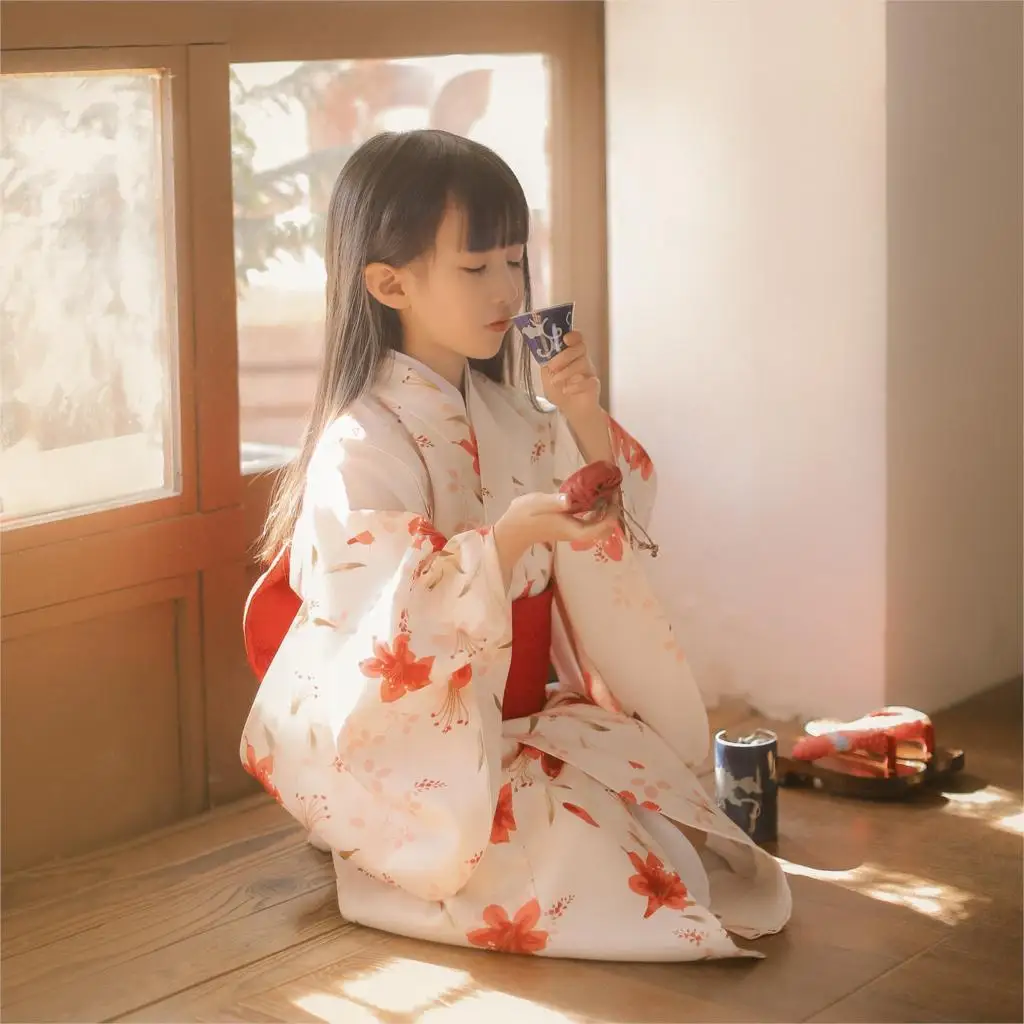 Japanese-Traditional-Style-Children-s-Kimono-Long-Sleeve-Kids-Baby ...