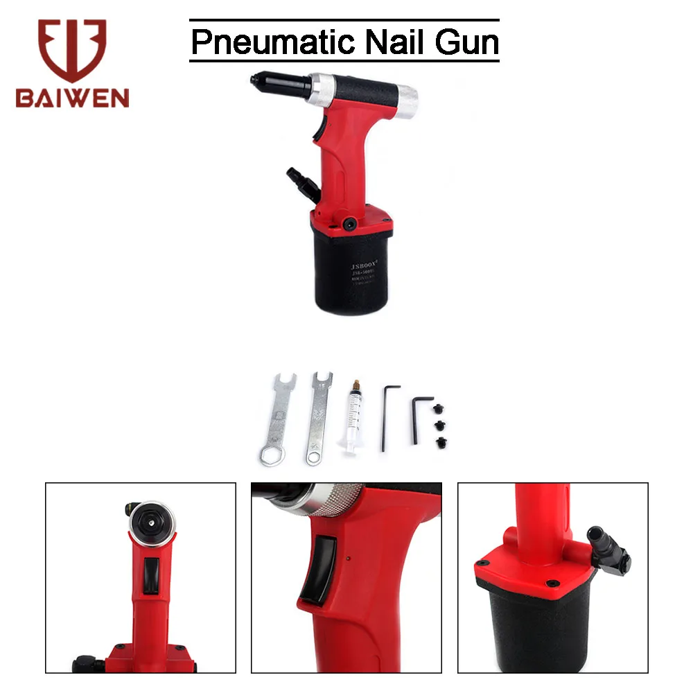 Pneumatic Air Hydraulic Rivet Nut Riveter Gun Riveting Power Tool S50 ...