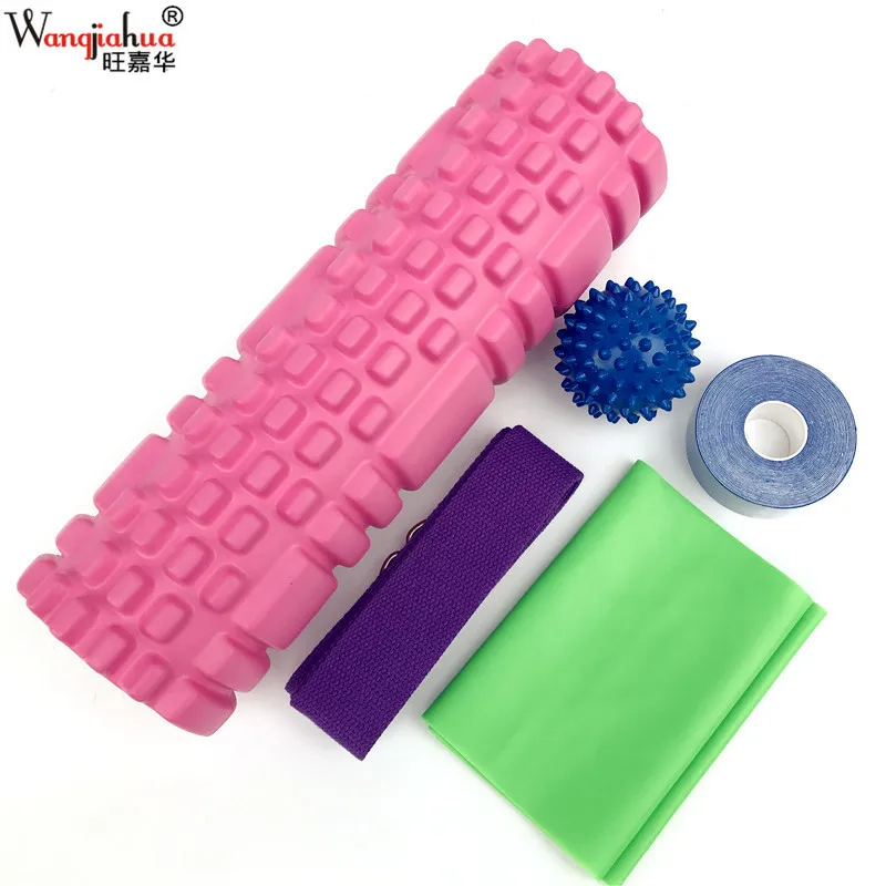 Hollow Spike Column Set Foam Roller Fitness Five Piece Massage Stick ...