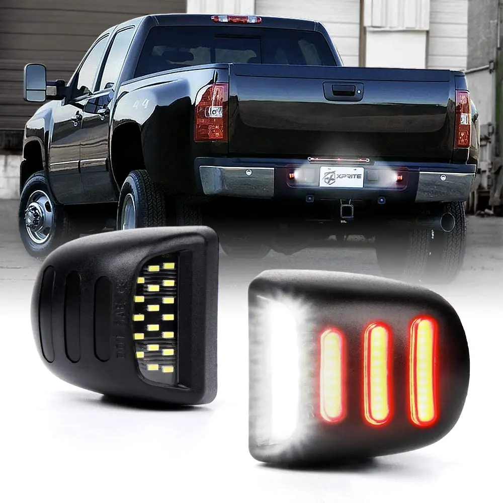 OLED Neon White LED License Plate Light Tag Lamp Assembly For Chevy ...