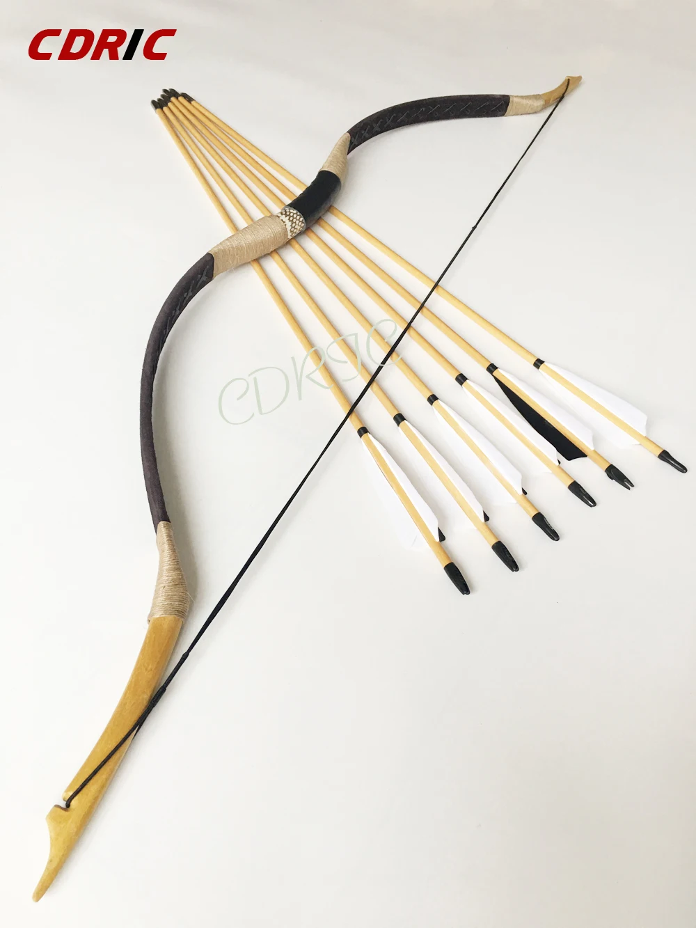 China-Traditional-Wooden-Bow-6Arrows-20-60lbs-Longbow-Hot-Selling ...