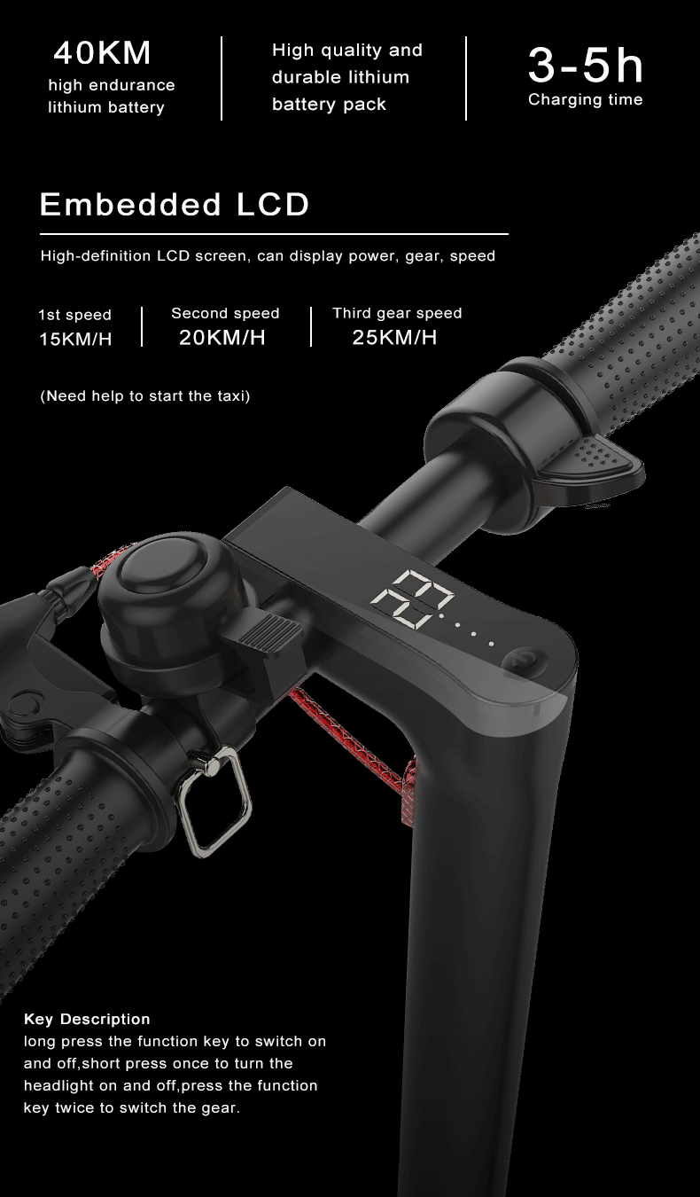 【k2-044】l9 Electric Scooter Adult 350w 25 Km/h Folding Kick E-scooter 2021 Eu Best E-scooter ...