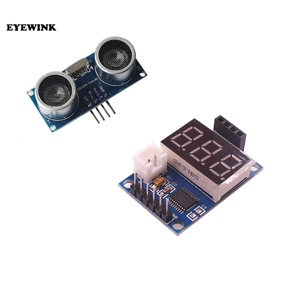 HC SR04 sensor ultrassônico HC SR04 sensor de medição distância led ...