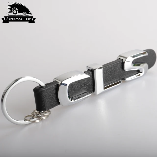 Zinc alloy leather Key Rings For Mercedes Benz CLS SLC GLA GLC GLE GLS ...