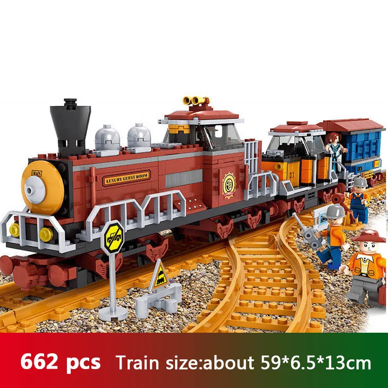 Ausini City Train Model Building Blocks - Building Toys