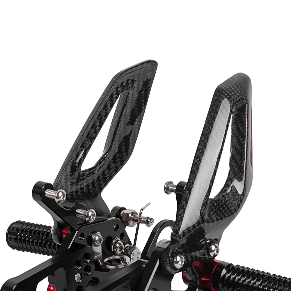 S1000RR Carbon Fiber Motorcycle Heel Guard Rearset Plate Foot Peg ...