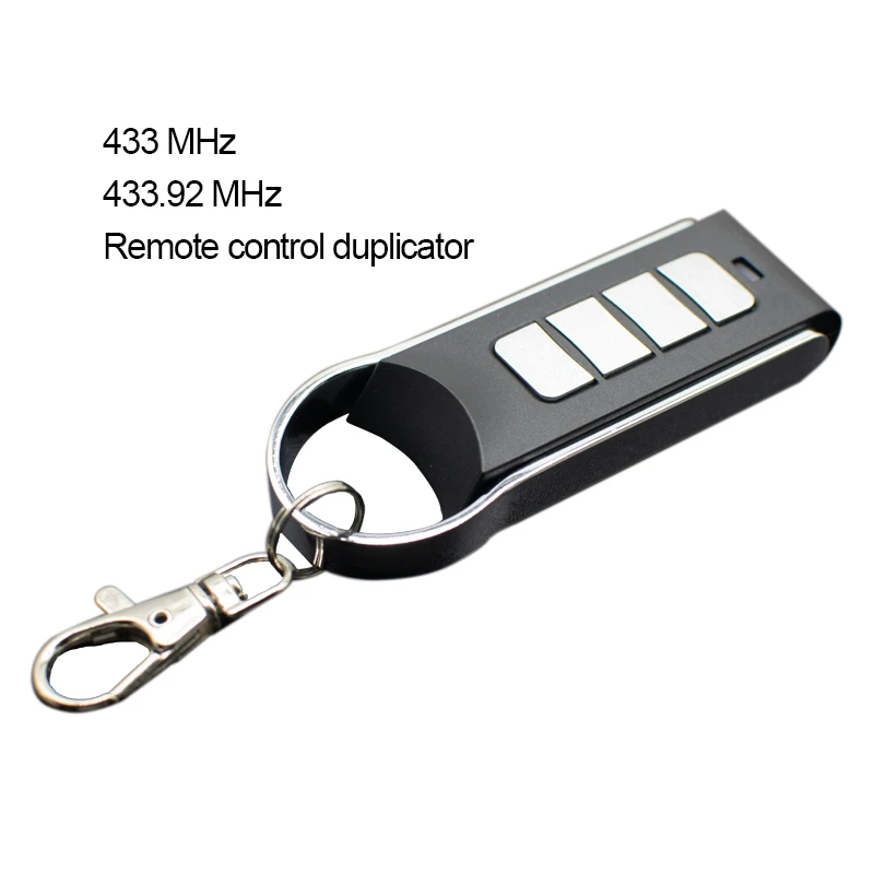 Newest 433.92 MHz Fixed Code Garage Door Remote Control Duplicator 4 Channel Handheld ...