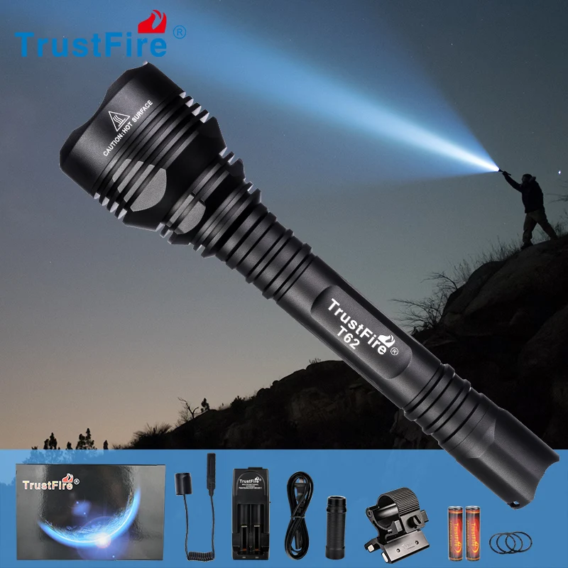 Trustfire-T62-Powerful-Flashligt-Tactical-light-led-XHP70-Waterproof ...