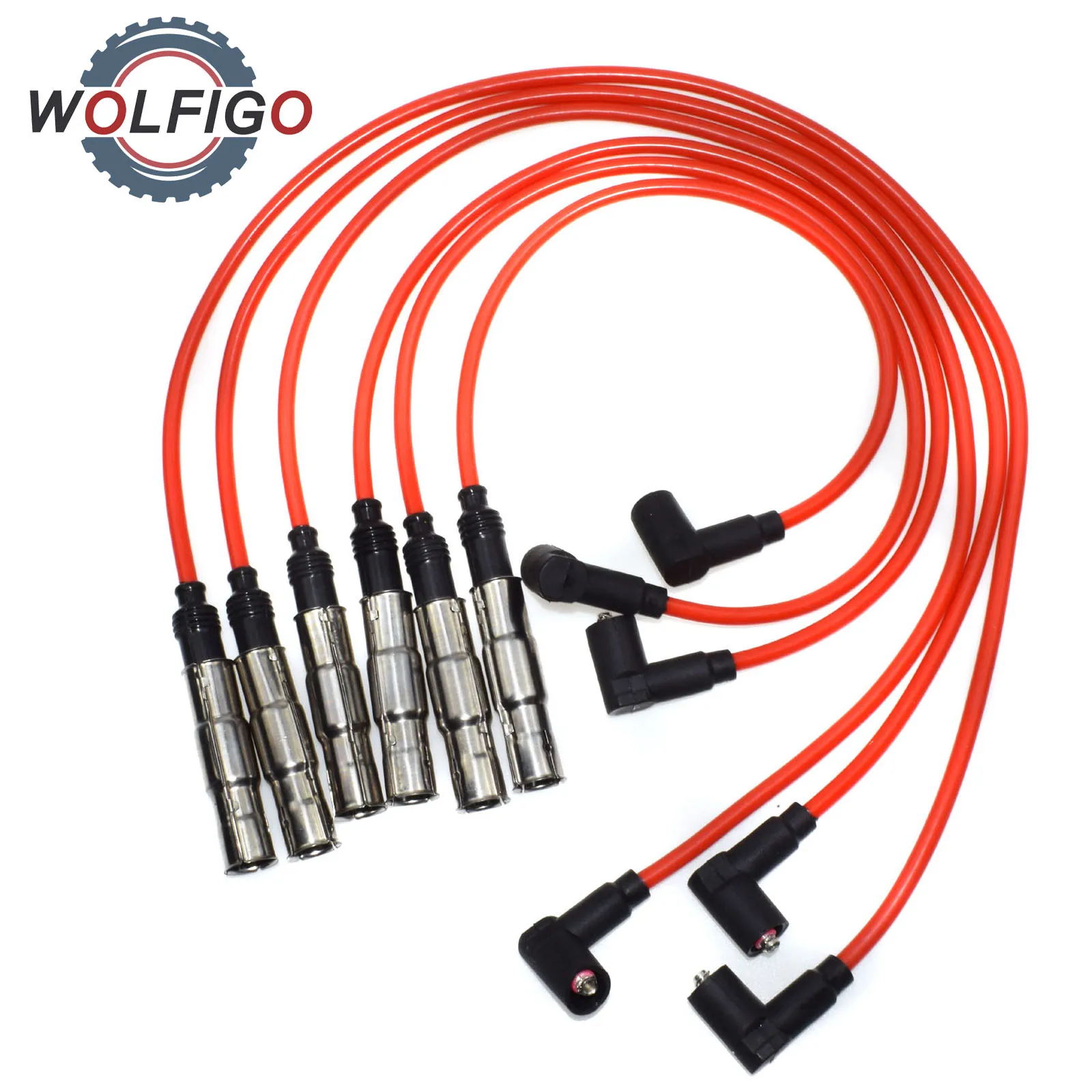 WOLFIGO-6pcs-Spark-Plug-Wire-Cable-Kit-430NC-Fit-for-VW-Golf-Jetta ...
