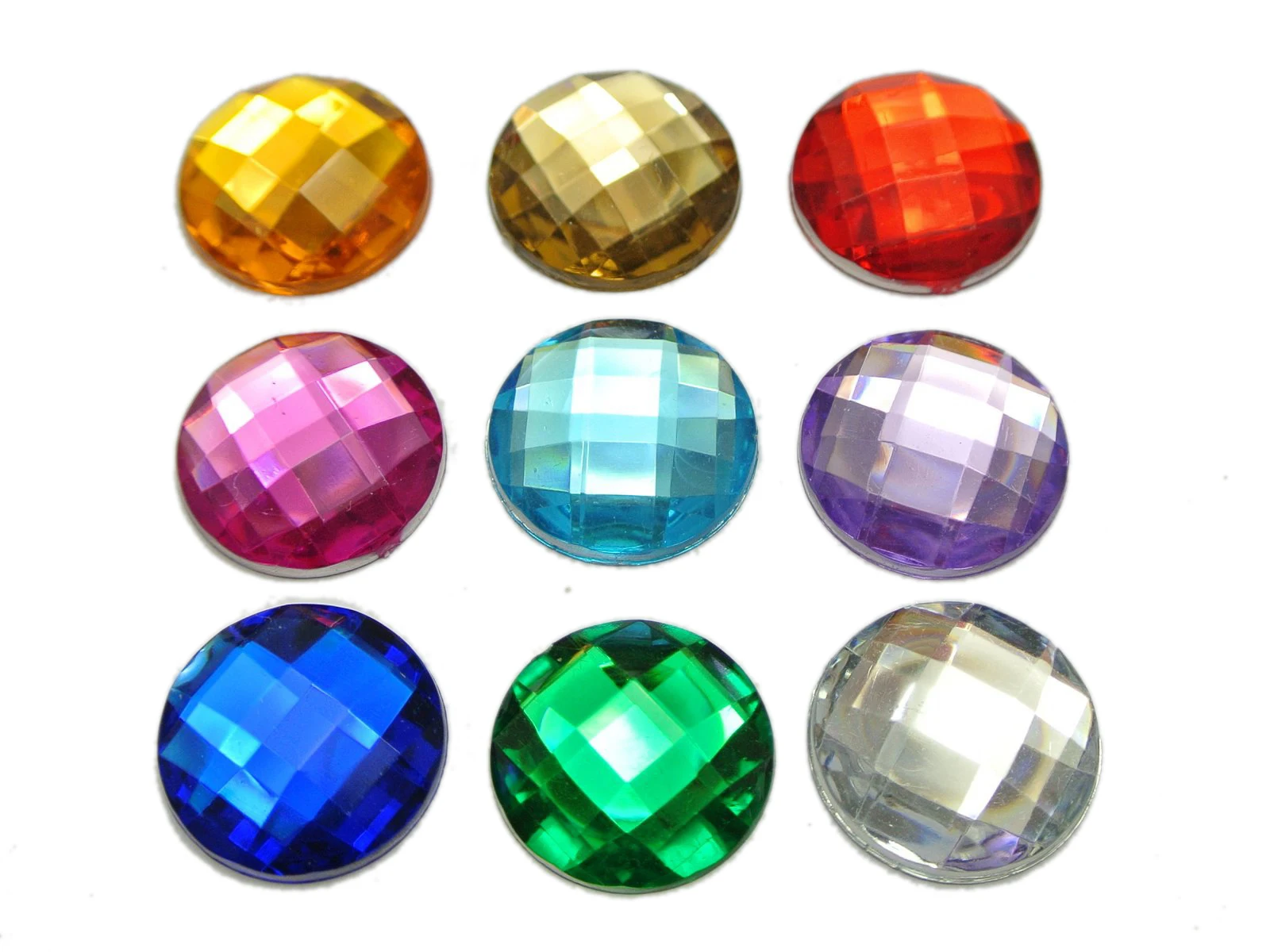 Acrylic Flat Rhinestone Beads | Acrylic Rhinestone Beads 20mm | Acrylic ...
