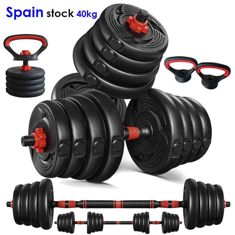 6 In 1 Set Of Dumbbells,adjustable Barbell,with Musculation Bars, Curl ...