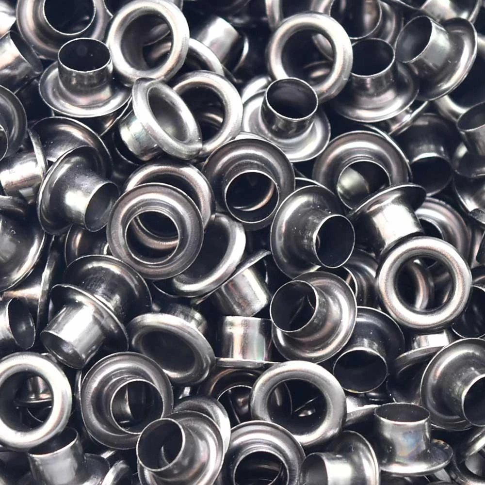 100pcs Metal Eyelets 5mm Round Eye Rings for Leather Craft Repair ...