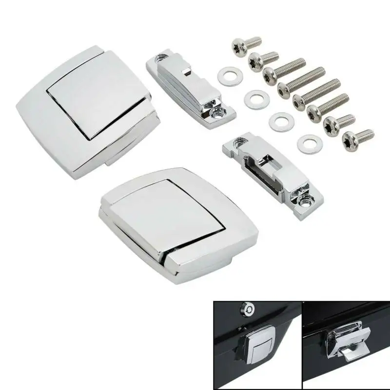 Motorcycle-Pack-Trunk-Lock-Latches-For-Harley-Tour-Pak-Touring-CVO-Road ...