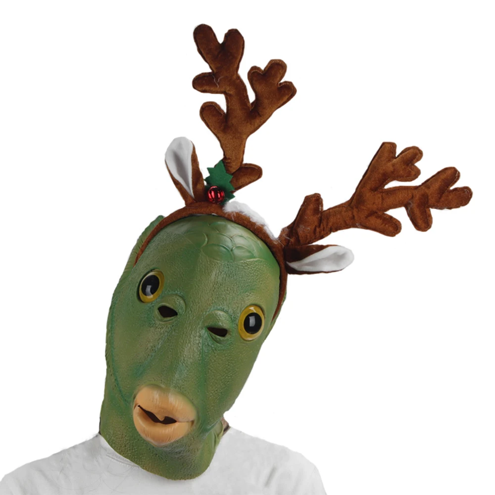 Halloween Green Fish Cosplay Mask - AllCosplay.com