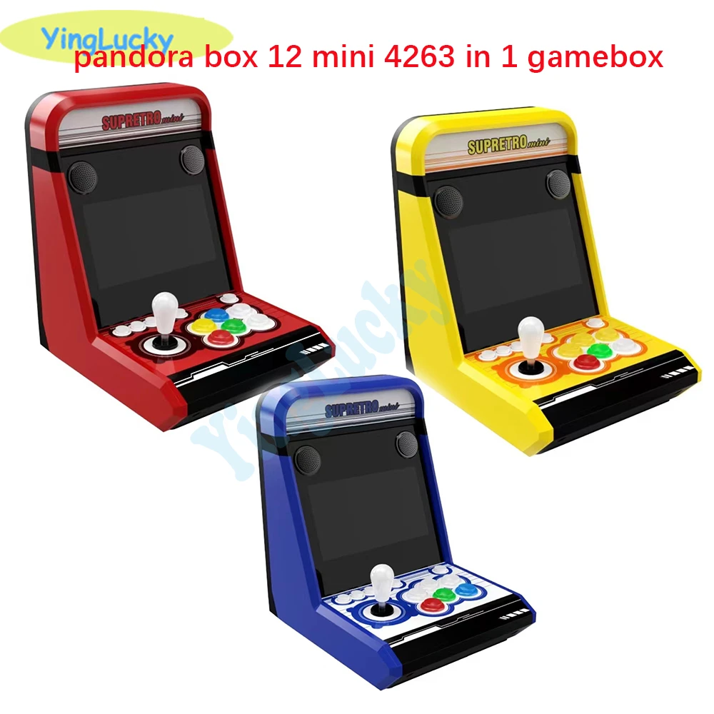 New Arcade Stick mini 7 inch with pandora 3d games 4263 game show retro ...