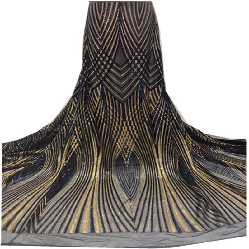 Telas de encaje Nigeriano para mujer, tela de encaje de red con ...