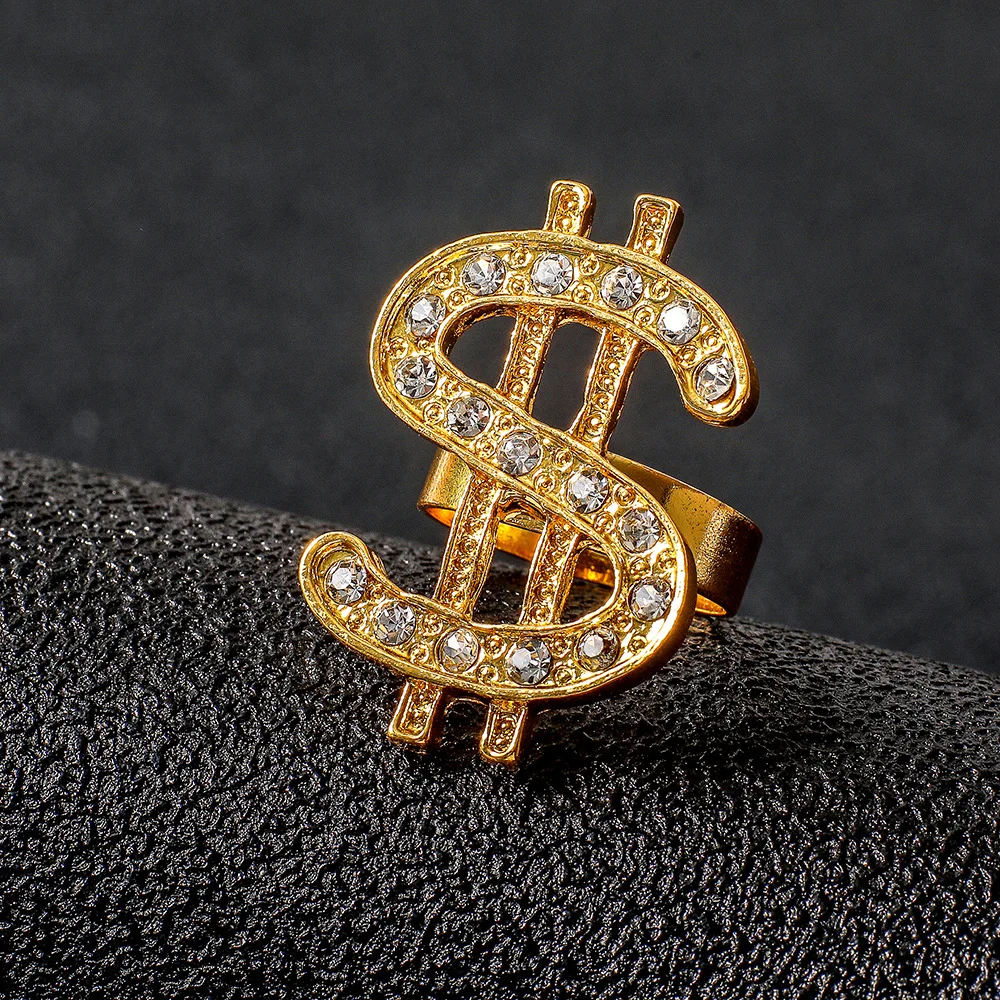 Gold Dollar Sign Bling