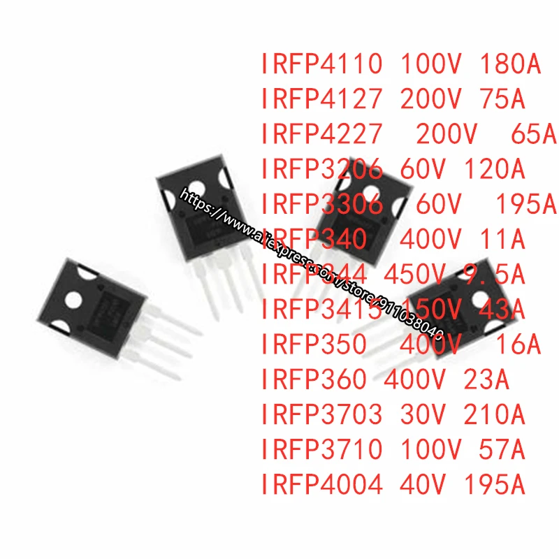 10PCS IRFP3206 IRFP3306 IRFP340 IRFP344 IRFP3415 IRFP350 IRFP360 ...