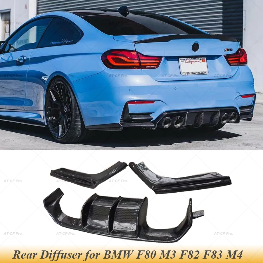 Rear Diffuser For BMW F80 M3 F82 F83 M4 Sedan Coupe (2014-2019)