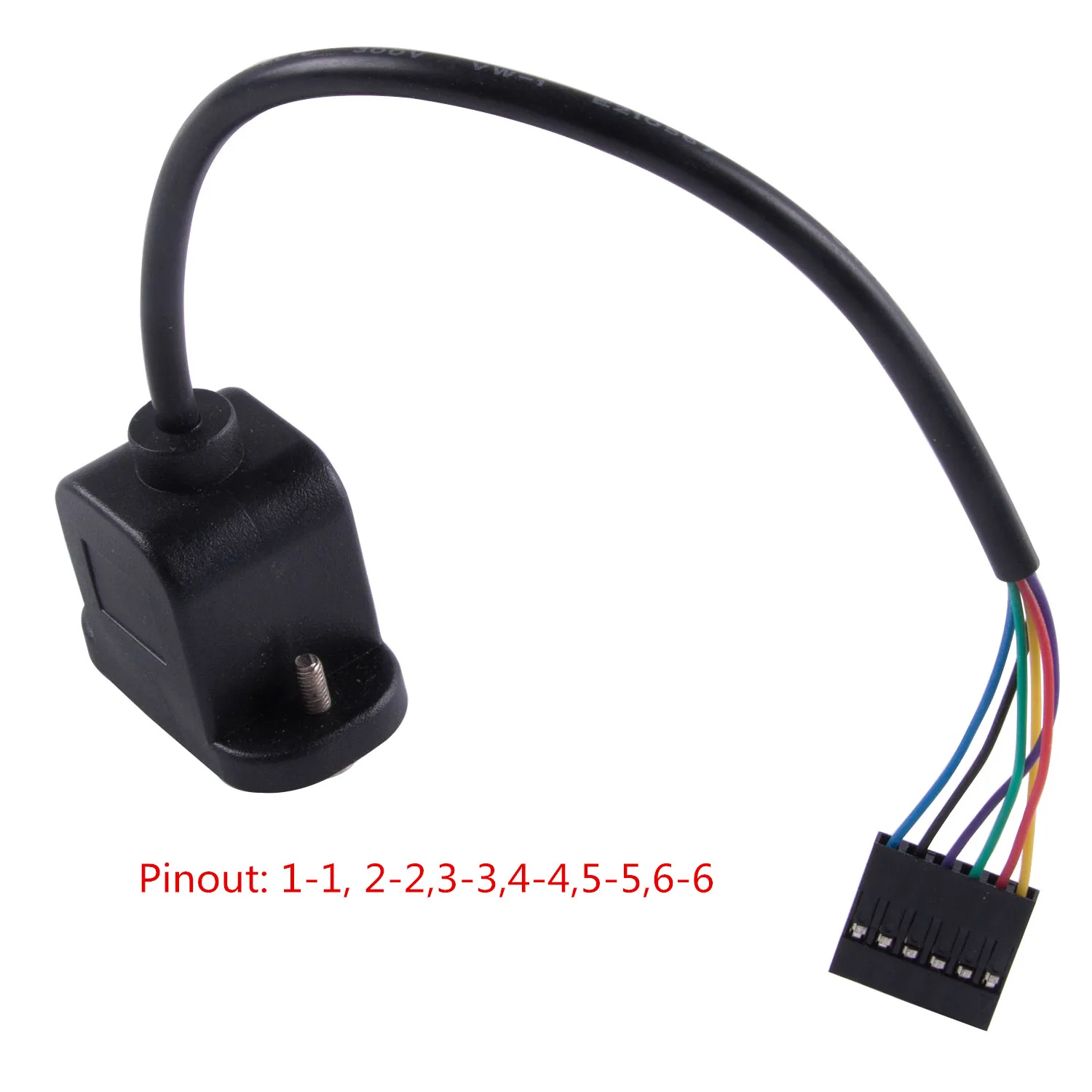 RJ12 6P6C Cable to 6 Pin 0.1" Pitch Debug Terminal Block Adapter 6 Ways ...