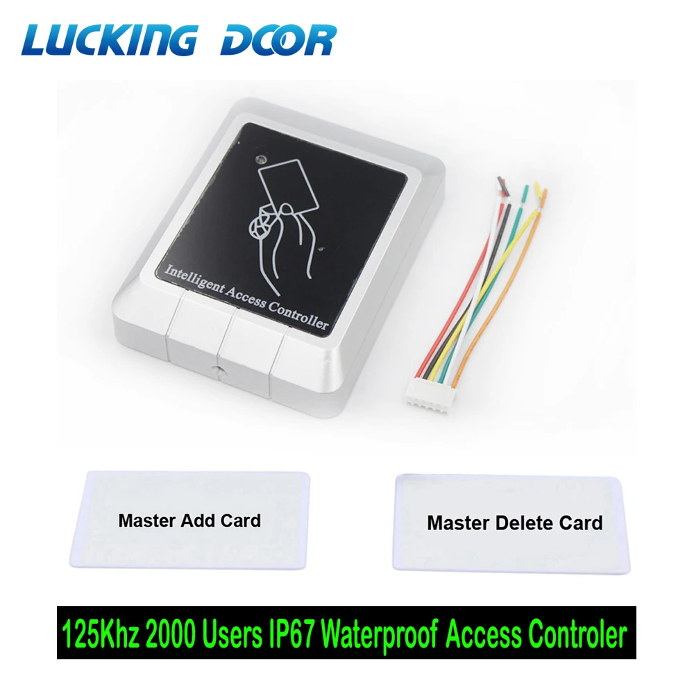125khz-RFID-Waterproof-No-Keypad-access-control-EM-ID-key-chain-card ...