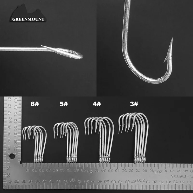 wholesale 6# jig hook fishing hooks large size big fish KIRBY SEA WITH ...