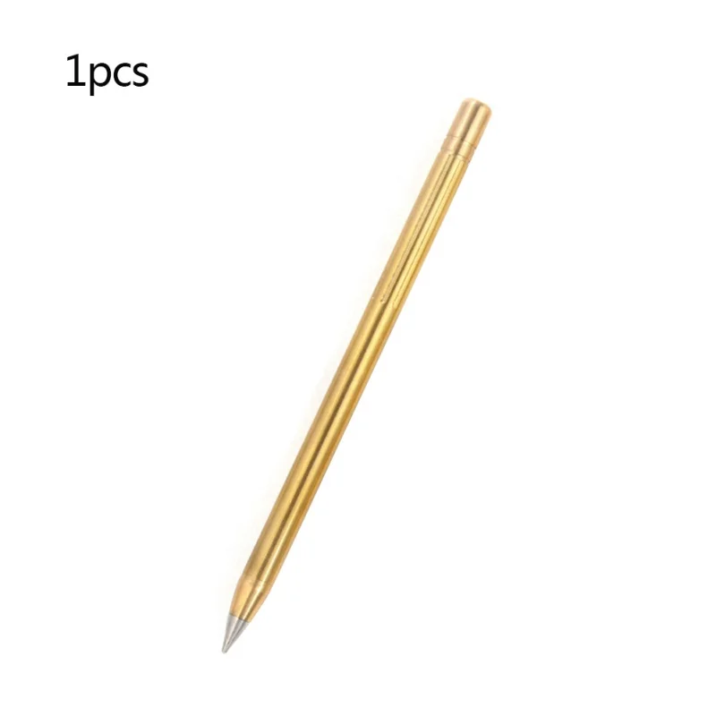 Retro Brass Inkless Pen Pure Brass Metal No-ink Pen Copper Gift Pen ...