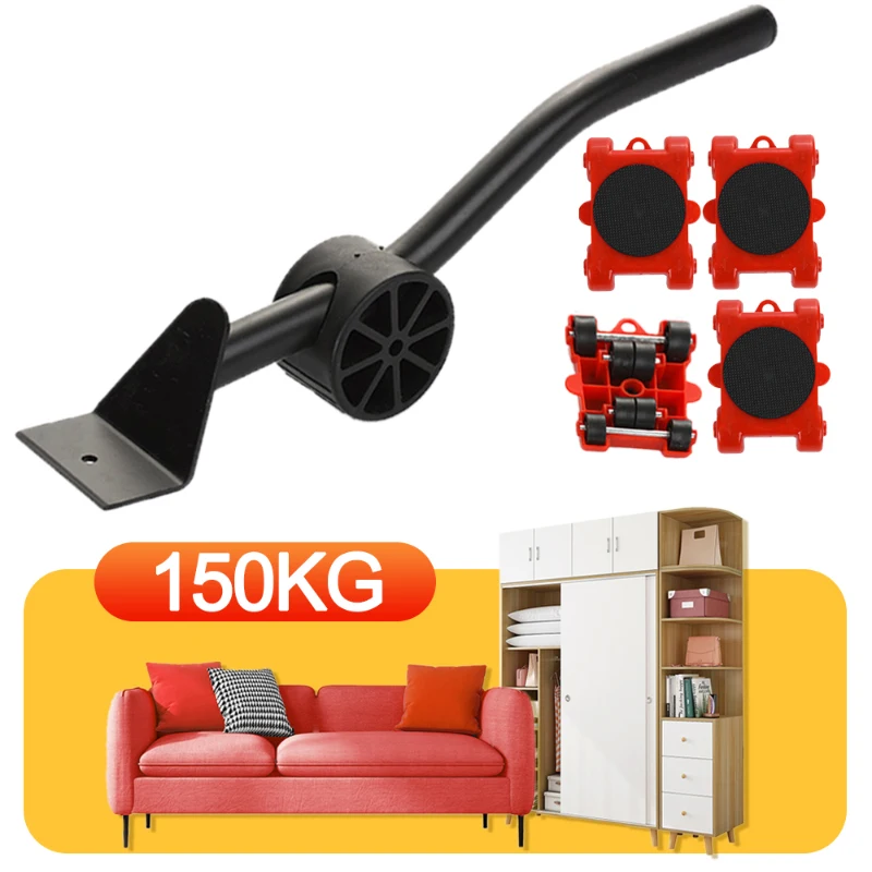 5Pcs-Set-Professional-Furniture-Transport-Lifter-Hand-Tool-Set-Duty ...