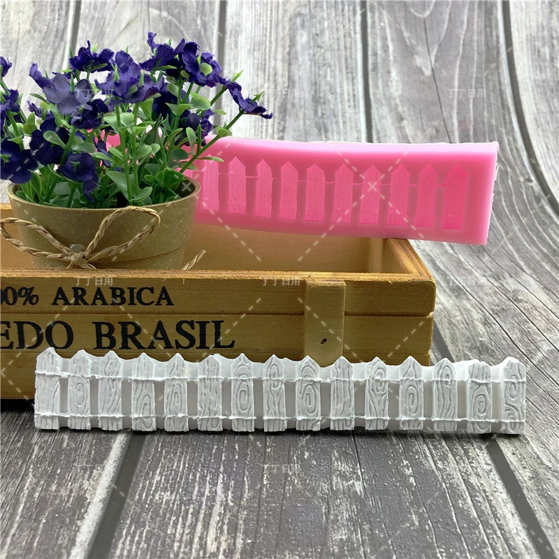 Wooden-Fence-Chocolate-DIY-Fondant-Cake-Decorating-Tools-lace-border-3D ...