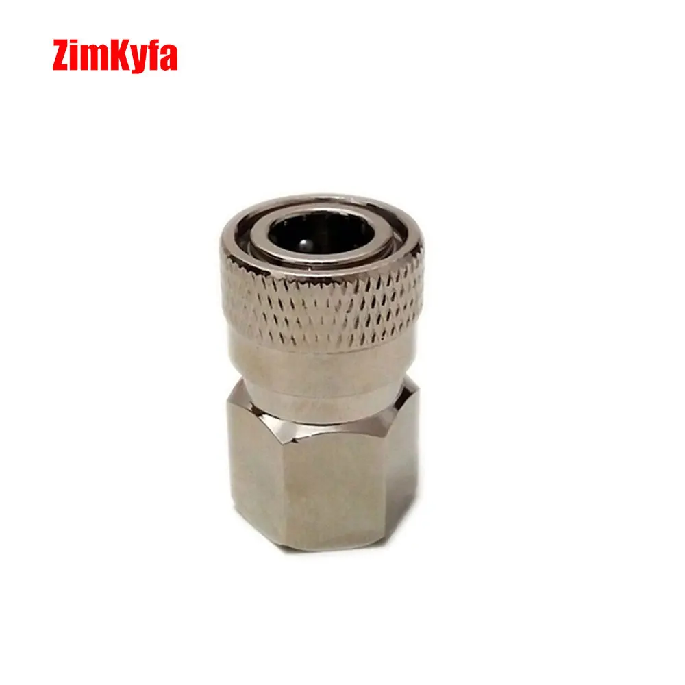 Quick Disconnect Tube Fitting Straight Adapter with Auto Shut-Off 1/8 ...