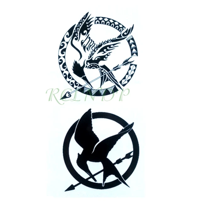 Mockingjay Tattoo Outline