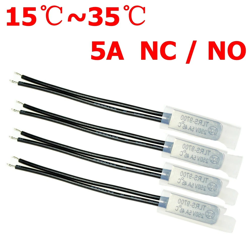 15C 20C 25C 30C 35C NC Normally Closed NO Normally Open Thermal Switch ...