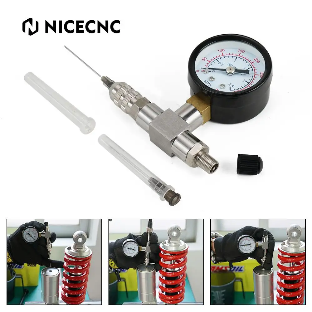 Motion Pro Nitrogen Needle Kit for Shocks W/ Self Sealing Rubber Valves ...