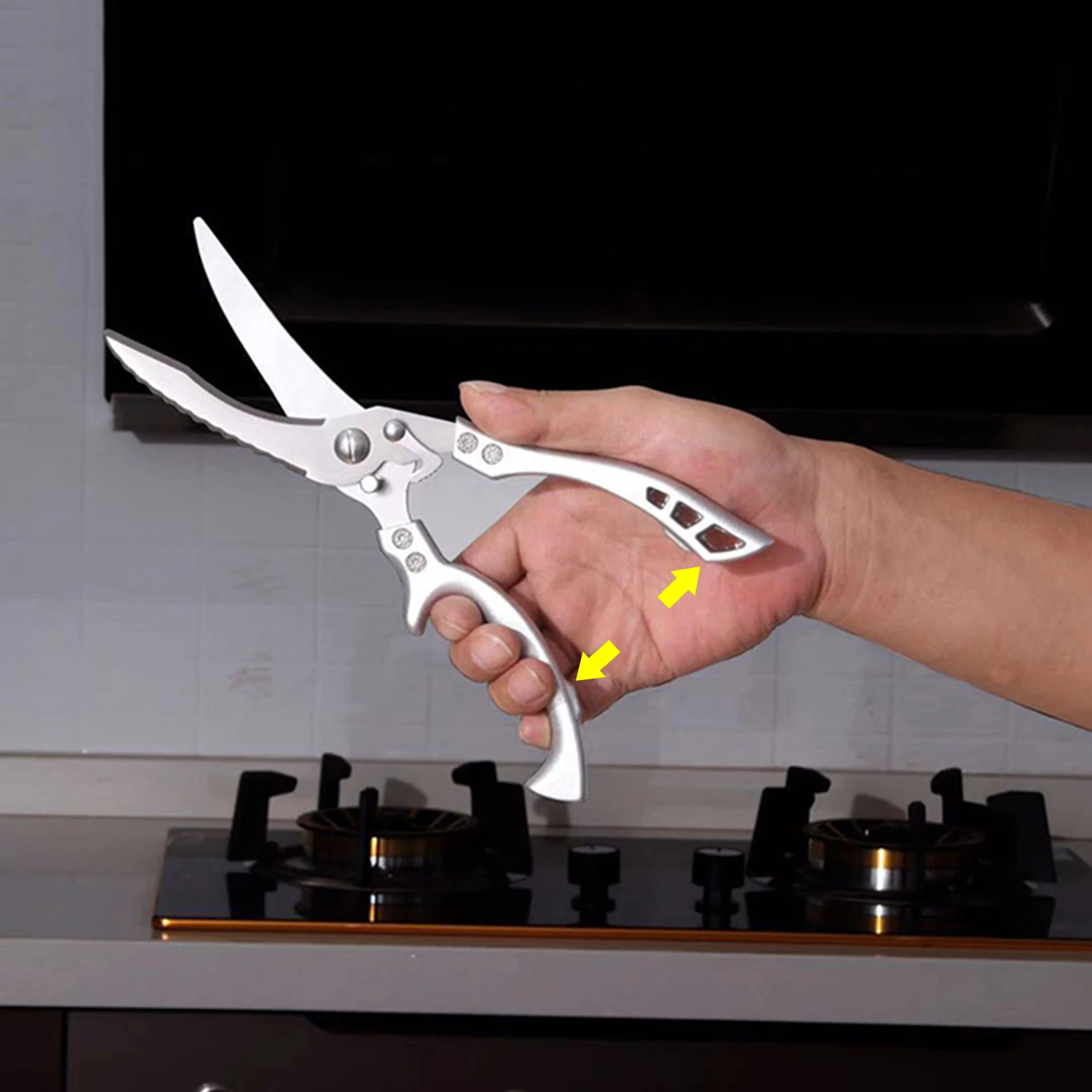 Aluminum-Handle-Powerful-Chicken-Bone-Scissors-Kitchen-Clippers ...