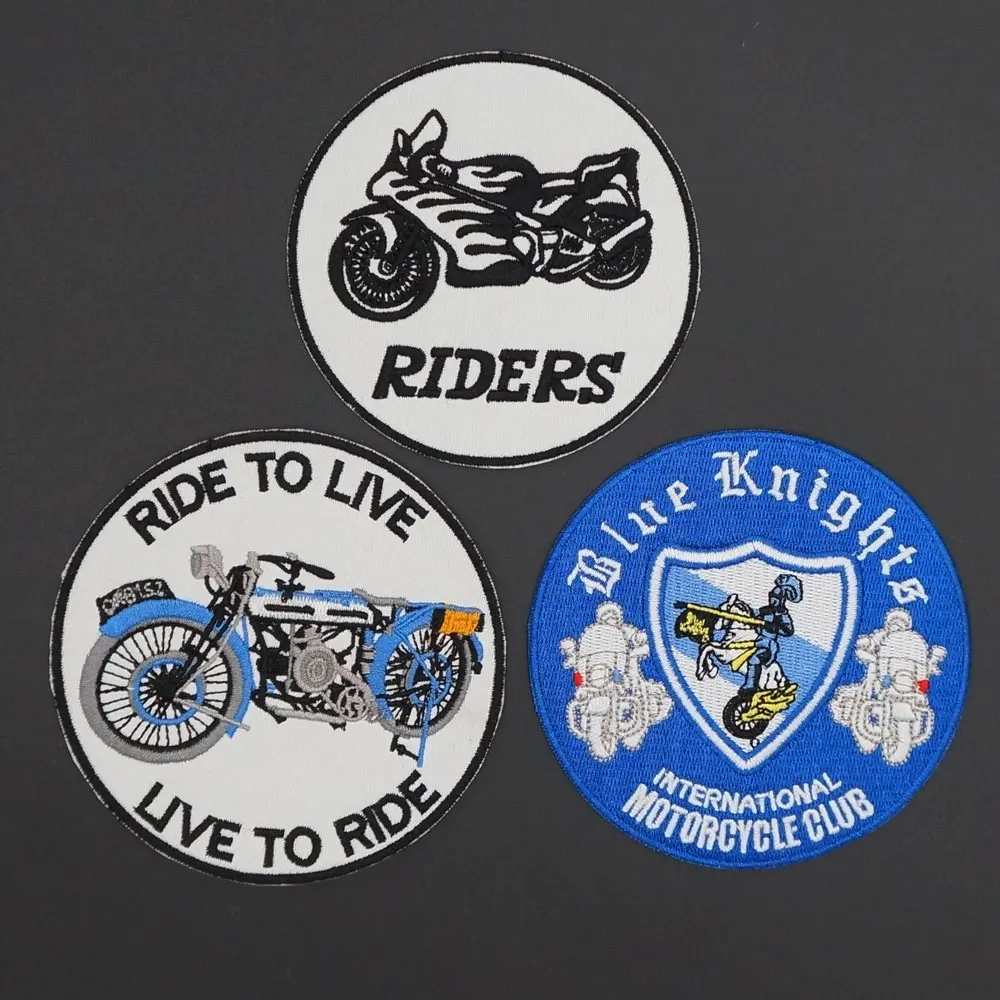 Blue-knighs-international-motorcycle-club-embroidery-rider-patch-For ...