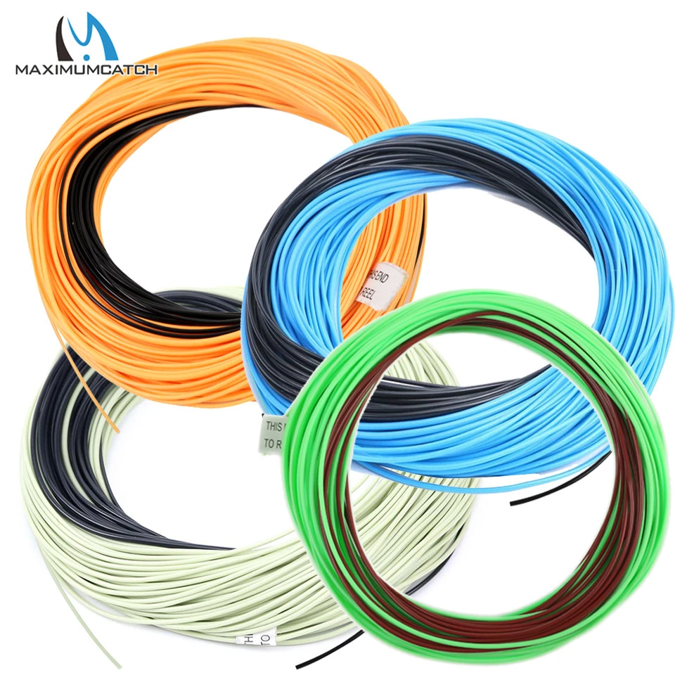 Maximumcatch Fly Fishing Line Double Color Weight Forward Floating ...